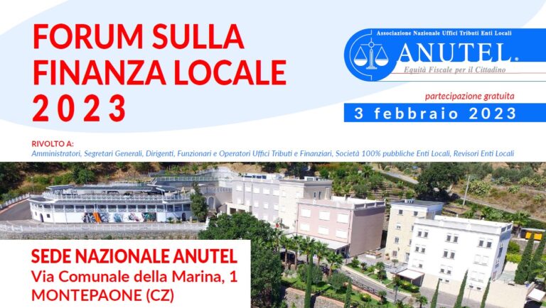 Forum ANUTEL sulla finanza locale 2033 - Deda Value